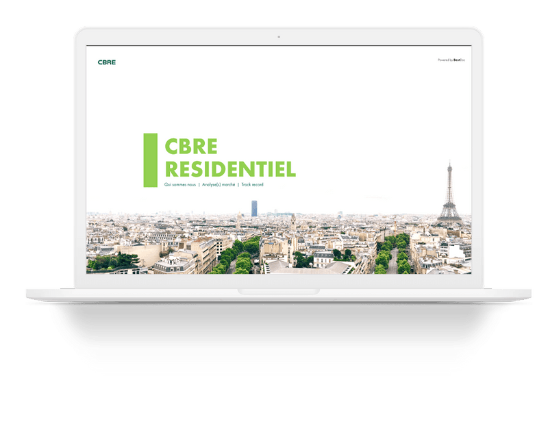 Présentation des chiffres clés pour CBRE